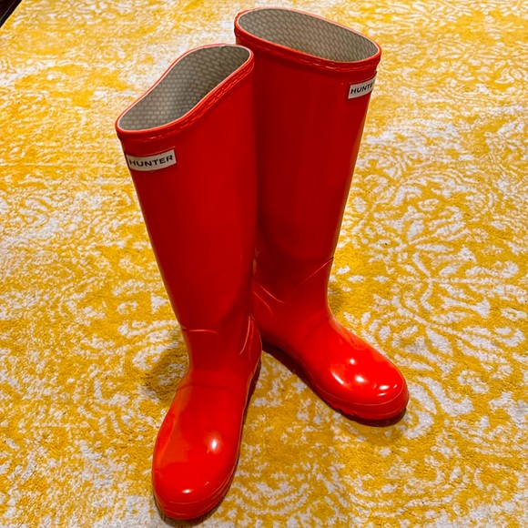 Hunter | Shoes | Hunter Boots Bright Orange | Poshmark